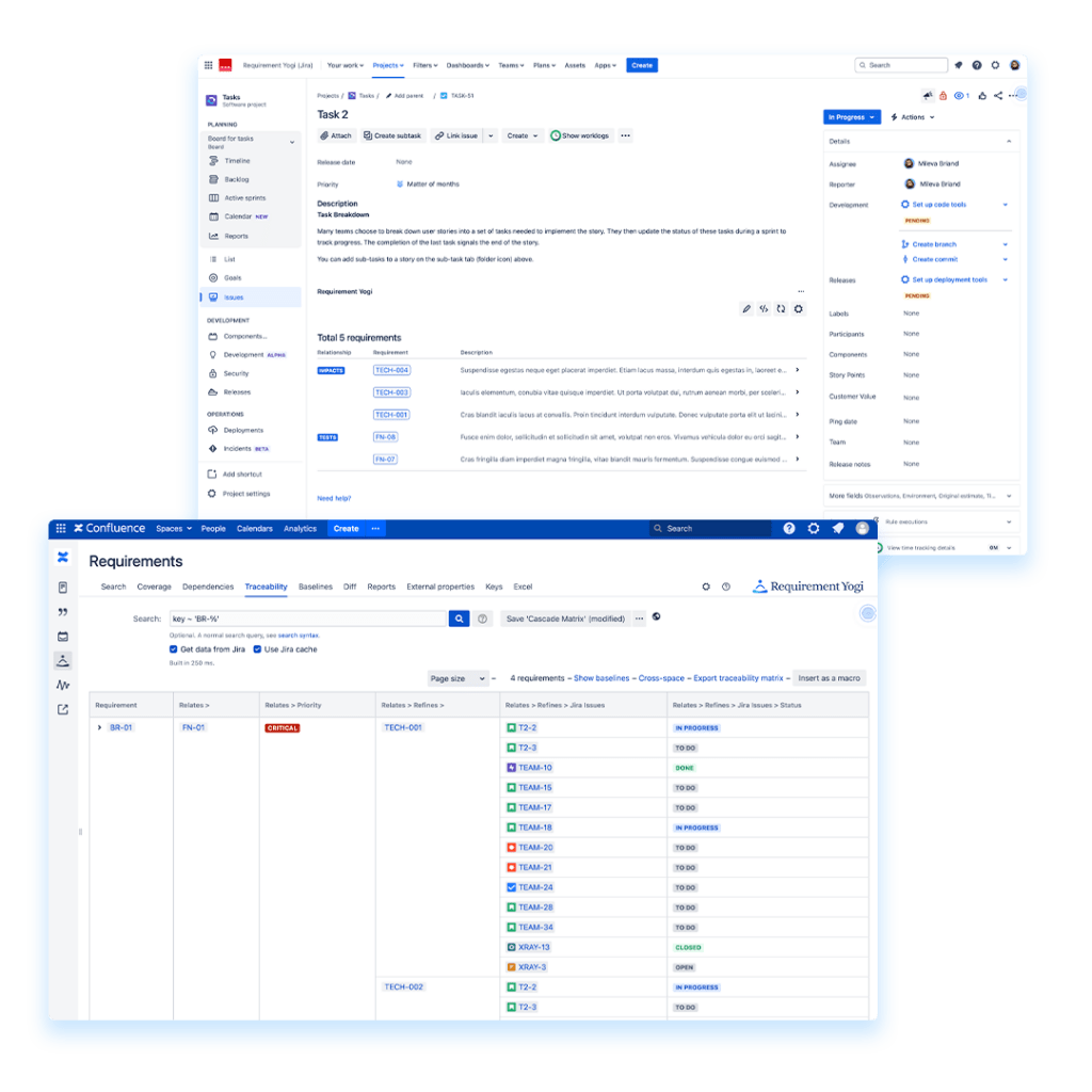 Requirement Yogi - Requirement Management App for Confluence